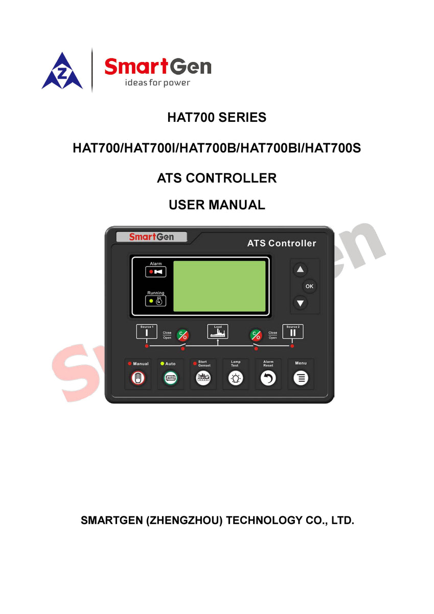Controlador ATS de doble potencia SmartGen HAT700B – AUTO POWER SWITCHING