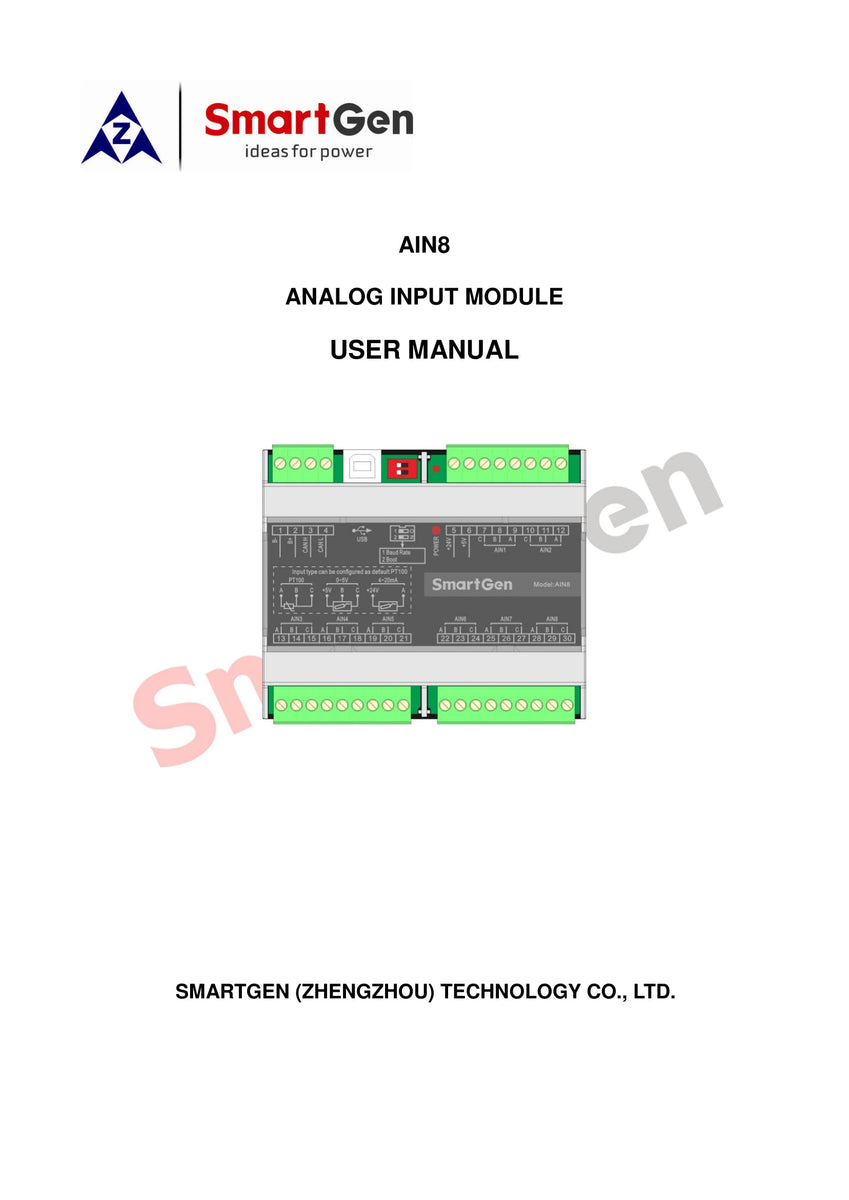 SmartGen AIN8 Analog Input Module – AUTO POWER SWITCHING